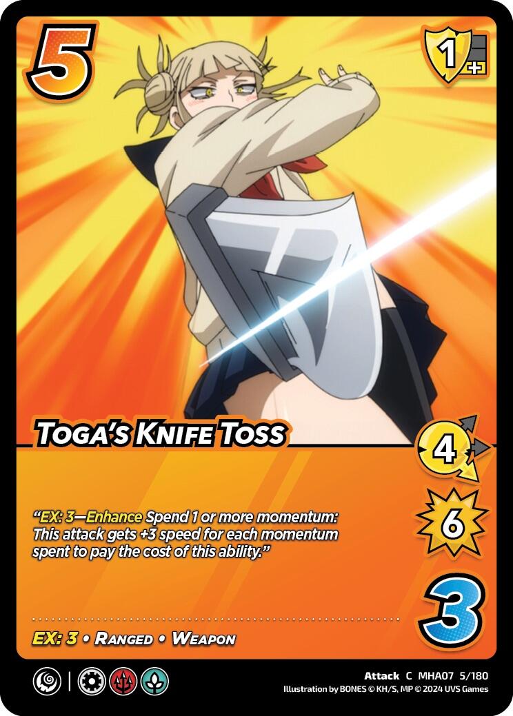 Toga's Knife Toss - UniVersus: My Hero Academia: Girl Power - UniVersus