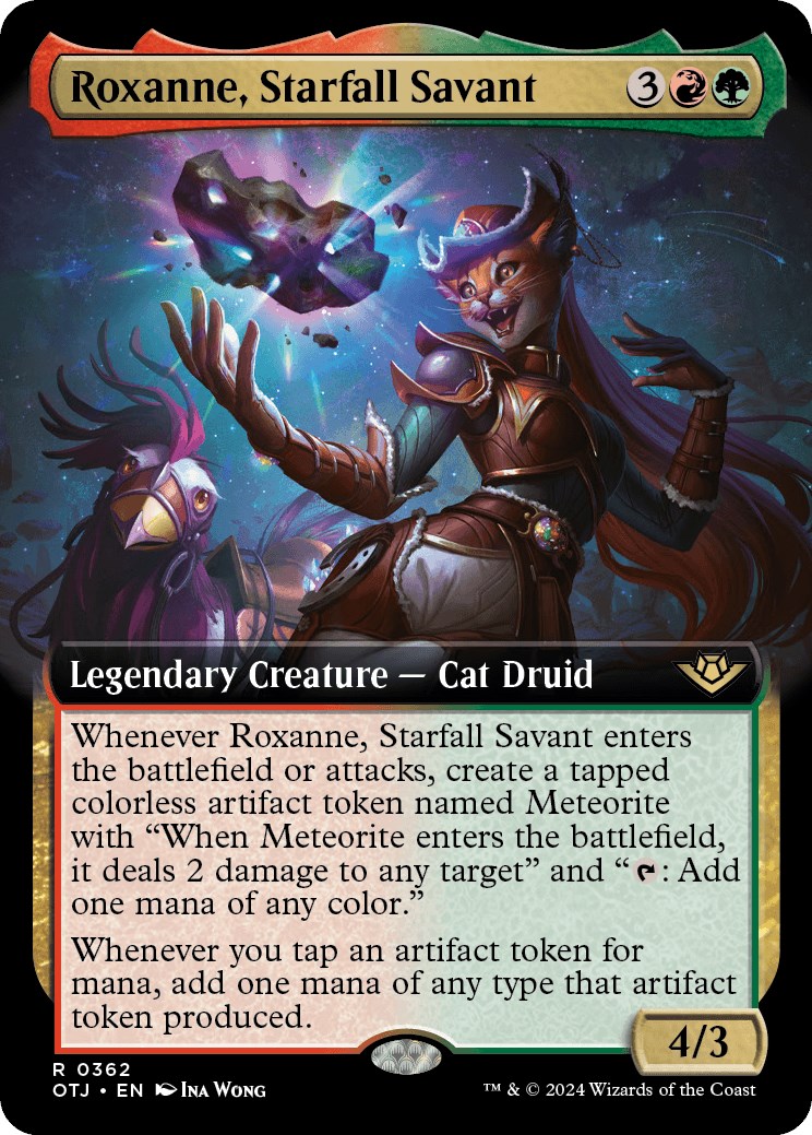 Roxanne, Starfall Savant (Extended Art) - Outlaws of Thunder Junction ... Roxanne, Starfall Savant (Extended Art) - Outlaws of Thunder Junction ...