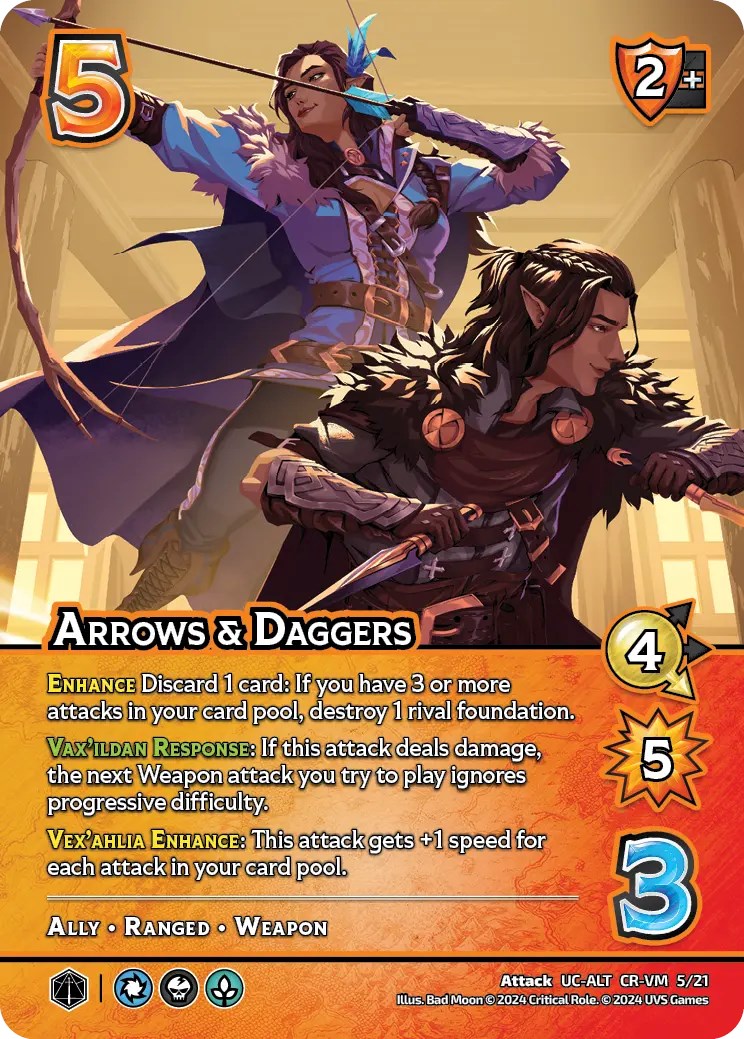 Arrows & Daggers (Alternate Art) - UniVersus Promos - UniVersus