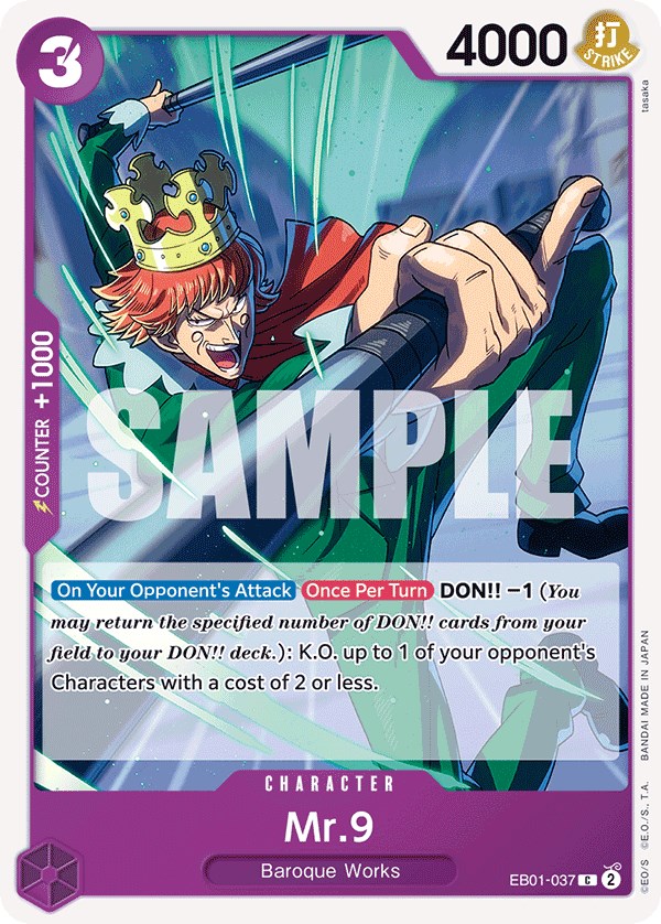 Mr. 9 - Extra Booster: Memorial Collection - One Piece Card Game
