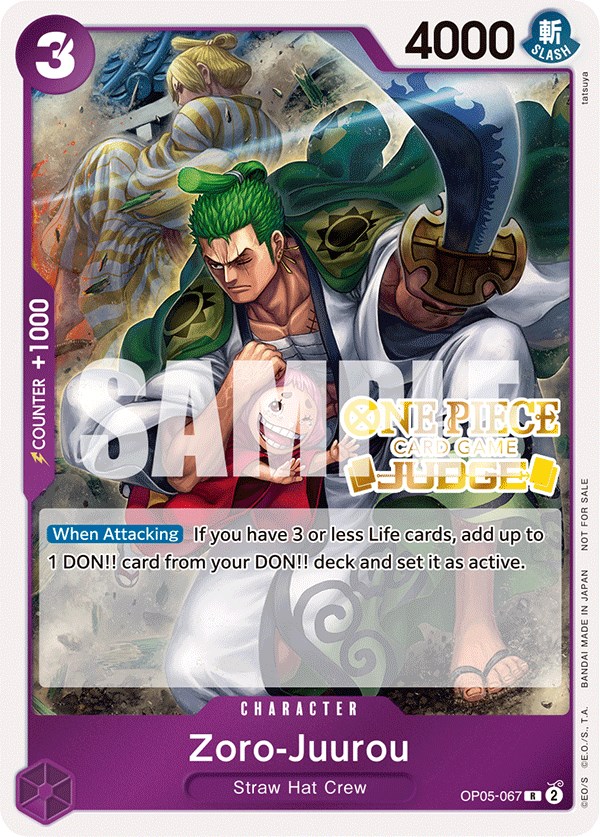 Zoro-Juurou (Judge Pack Vol. 3) - One Piece Promotion Cards - One Piece ...
