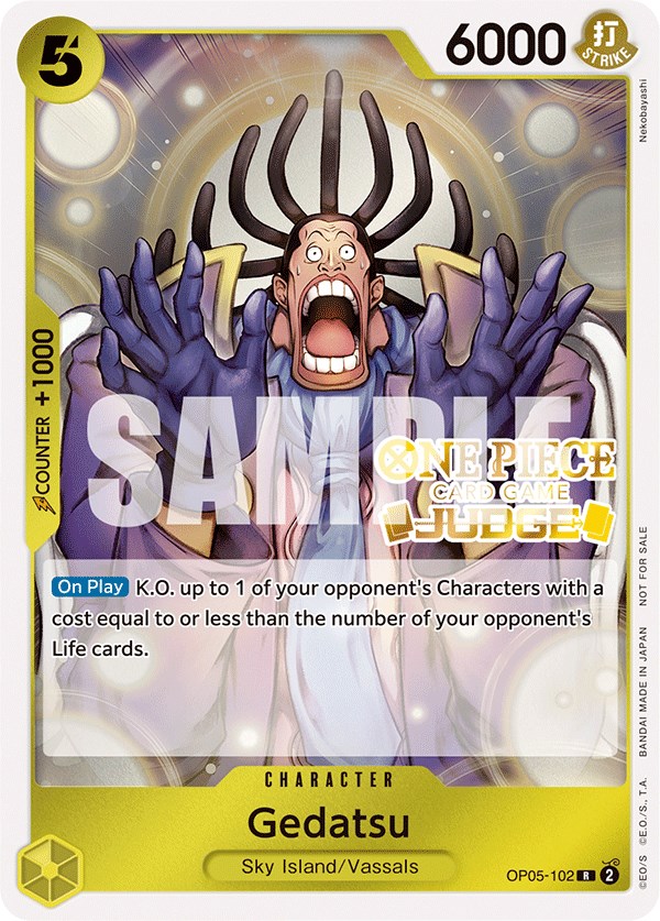Gedatsu (Judge Pack Vol. 3) - One Piece Promotion Cards - One Piece ...