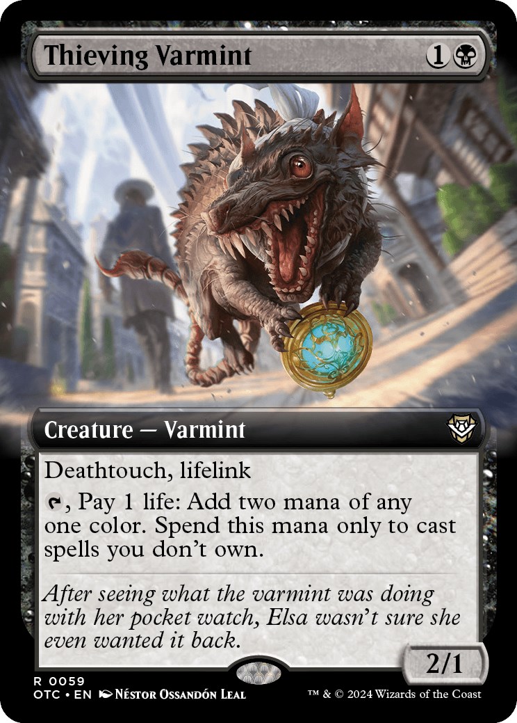 Thieving Varmint (Extended Art) - Commander: Outlaws of Thunder ...