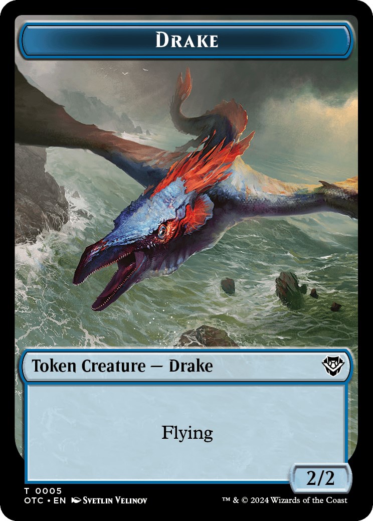 Drake // Soldier (0026) Double-Sided Token - Commander: Outlaws of ...