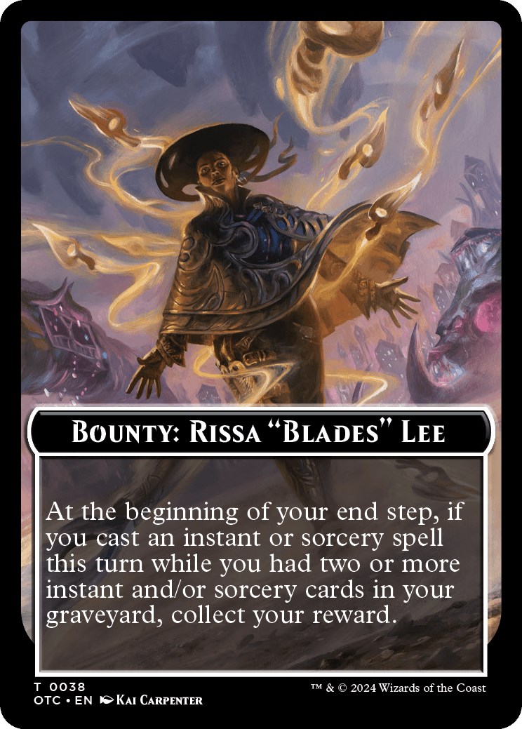 Bounty: Rissa "Blades" Lee // Bounty Rules Double-Sided Token ...