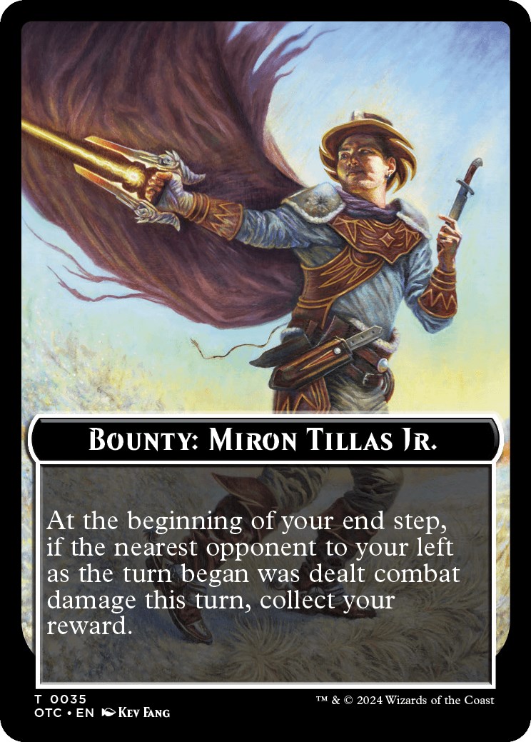 Bounty: Miron Tillas Jr. // Bounty Rules Double-Sided Token - Commander ...
