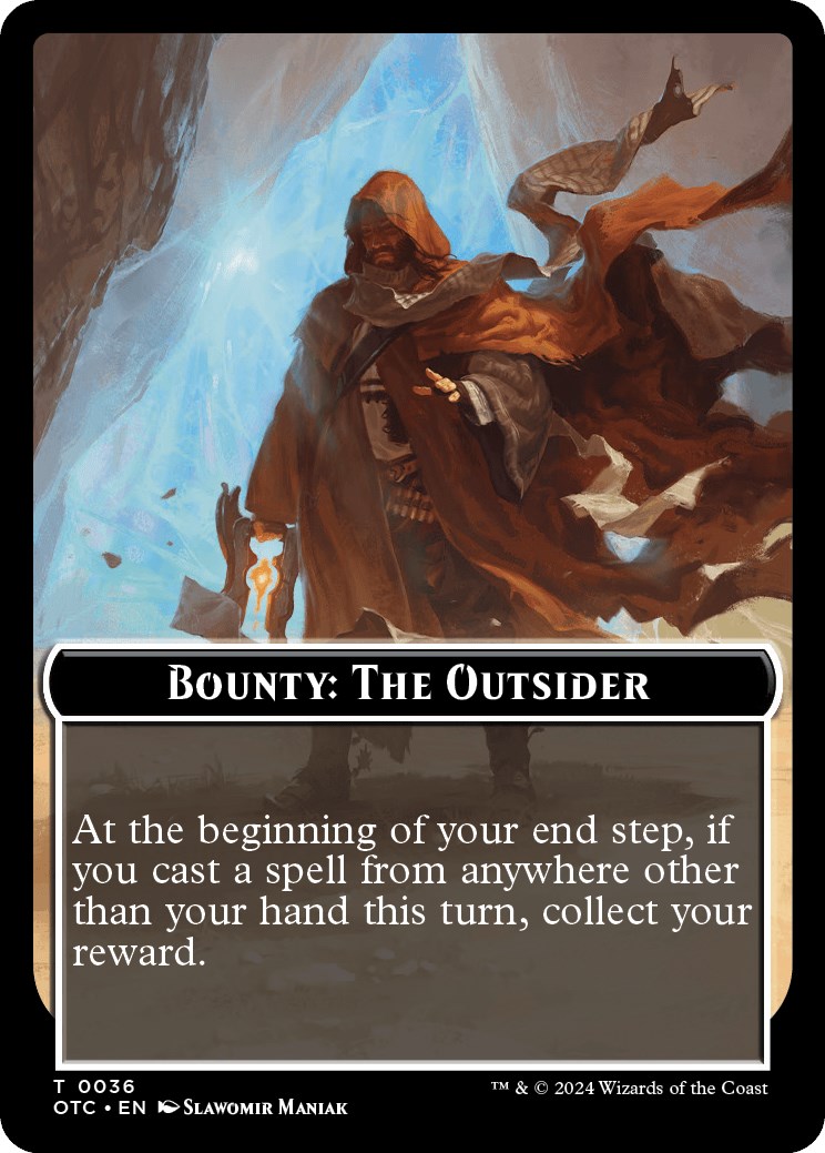 Bounty: The Outsider // Bounty Rules Double-Sided Token - Commander ...