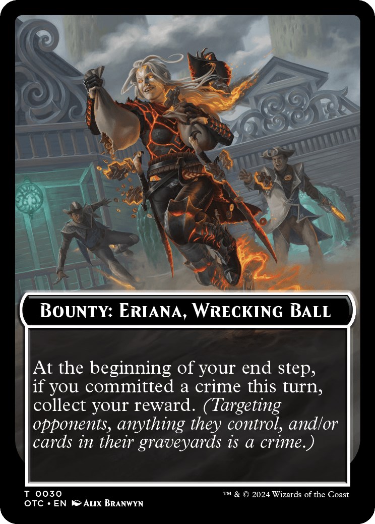 Bounty: Eriana, Wrecking Ball // Bounty Rules Double-Sided Token ...