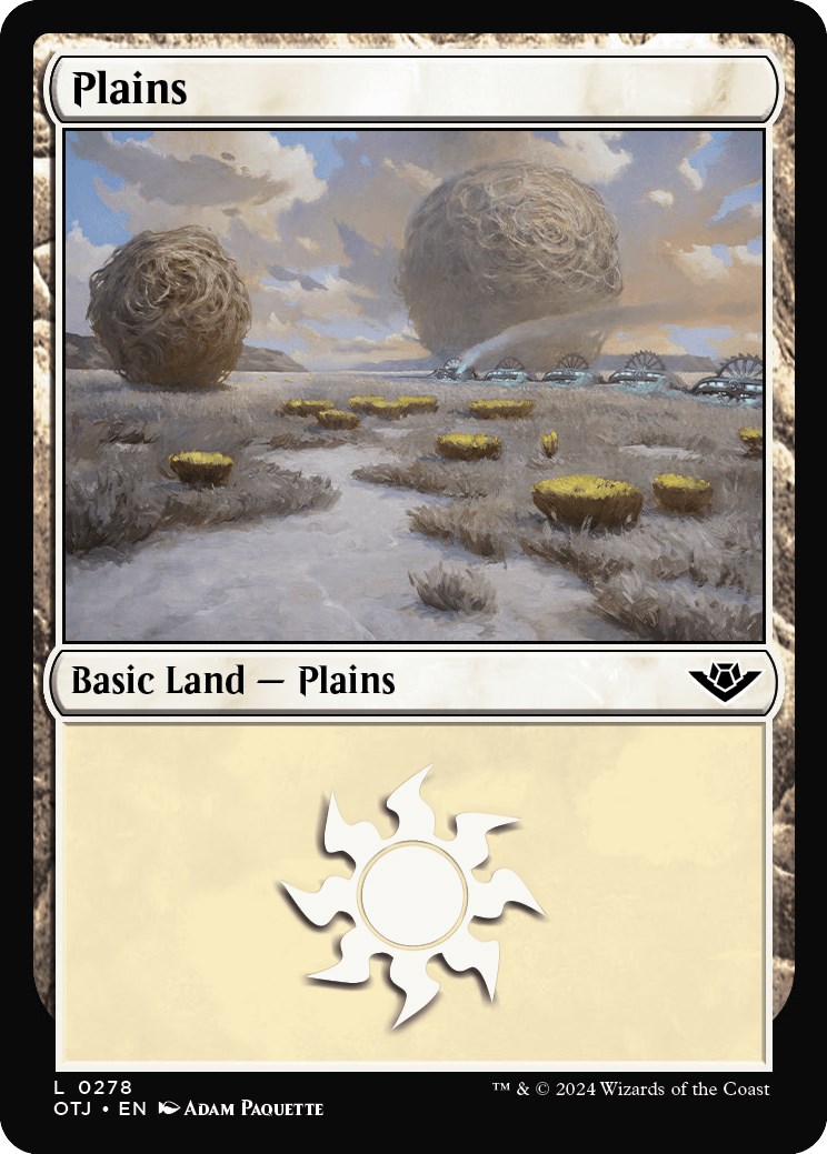 Plains (0278) - Outlaws of Thunder Junction - Magic: The Gathering