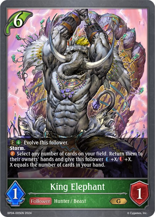 King Elephant - BP04: Cosmic Mythos - Shadowverse: Evolve