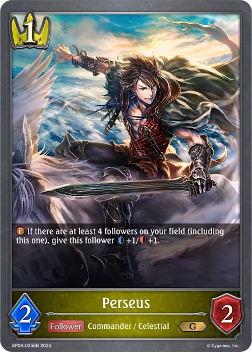 Perseus - BP04: Cosmic Mythos - Shadowverse: Evolve