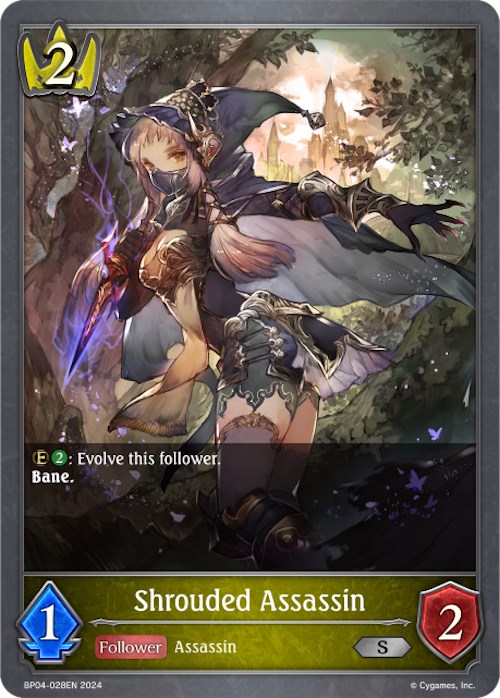 Shrouded Assassin - BP04: Cosmic Mythos - Shadowverse: Evolve