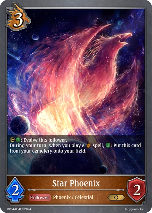 Star Phoenix - BP04: Cosmic Mythos - Shadowverse: Evolve