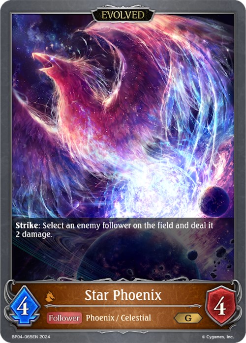 Star Phoenix (Evolved) - BP04: Cosmic Mythos - Shadowverse: Evolve
