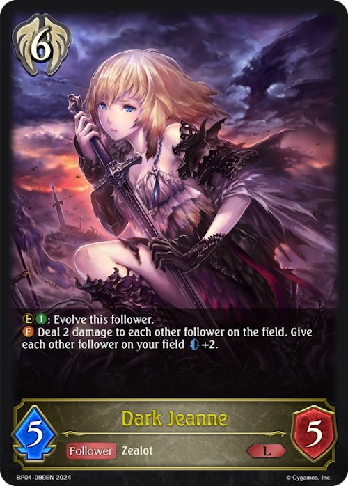 Dark Jeanne - BP04: Cosmic Mythos - Shadowverse: Evolve
