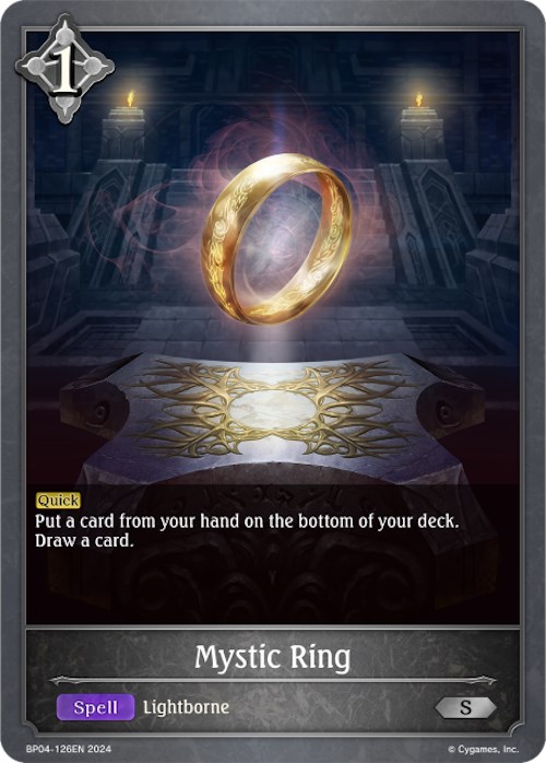 Mystic Ring - BP04: Cosmic Mythos - Shadowverse: Evolve