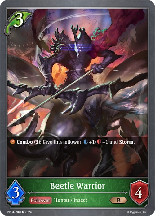 Beetle Warrior - P04EN (Foil) - BP04: Cosmic Mythos - Shadowverse: Evolve