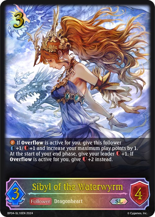 Sibyl of the Waterwyrm (SL) - BP04: Cosmic Mythos - Shadowverse: Evolve