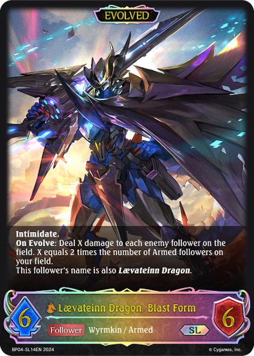 Laevateinn Dragon, Blast Form (Evolved) (SL) - BP04: Cosmic Mythos ...