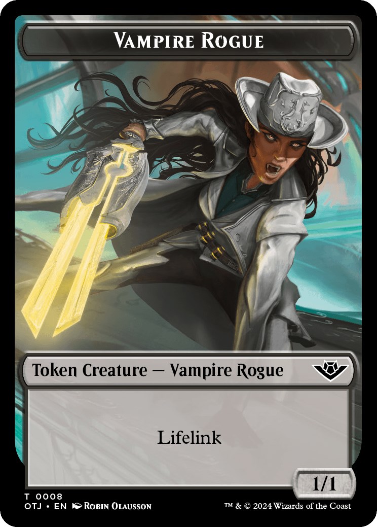 Vampire Rogue // Plot Double-Sided Token - Outlaws of Thunder Junction ...