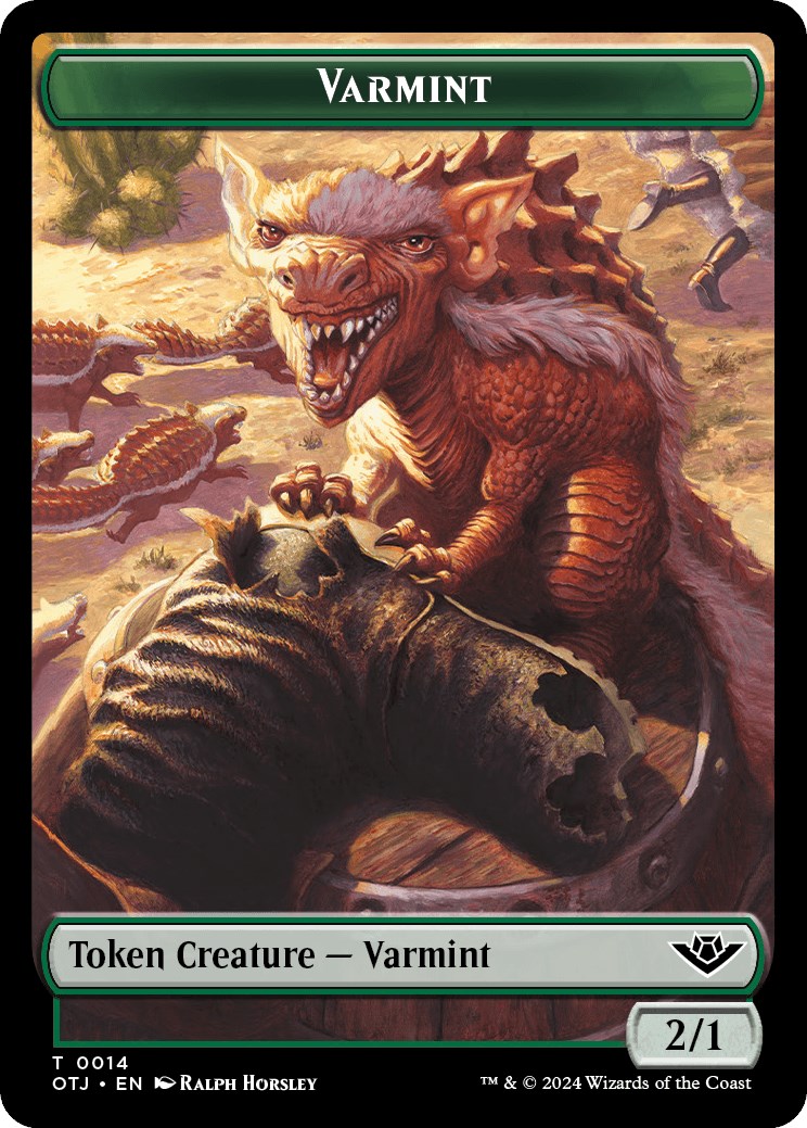 Varmint // Plot Double-Sided Token - Outlaws of Thunder Junction ...