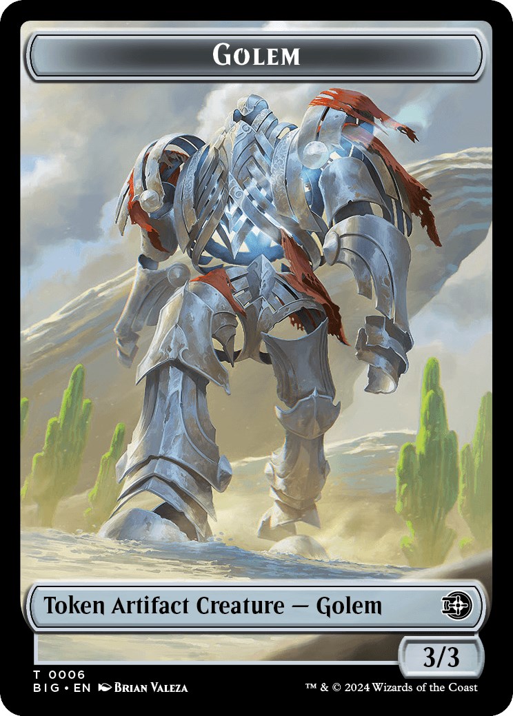 Golem Token - Outlaws of Thunder Junction: The Big Score - Magic: The ...