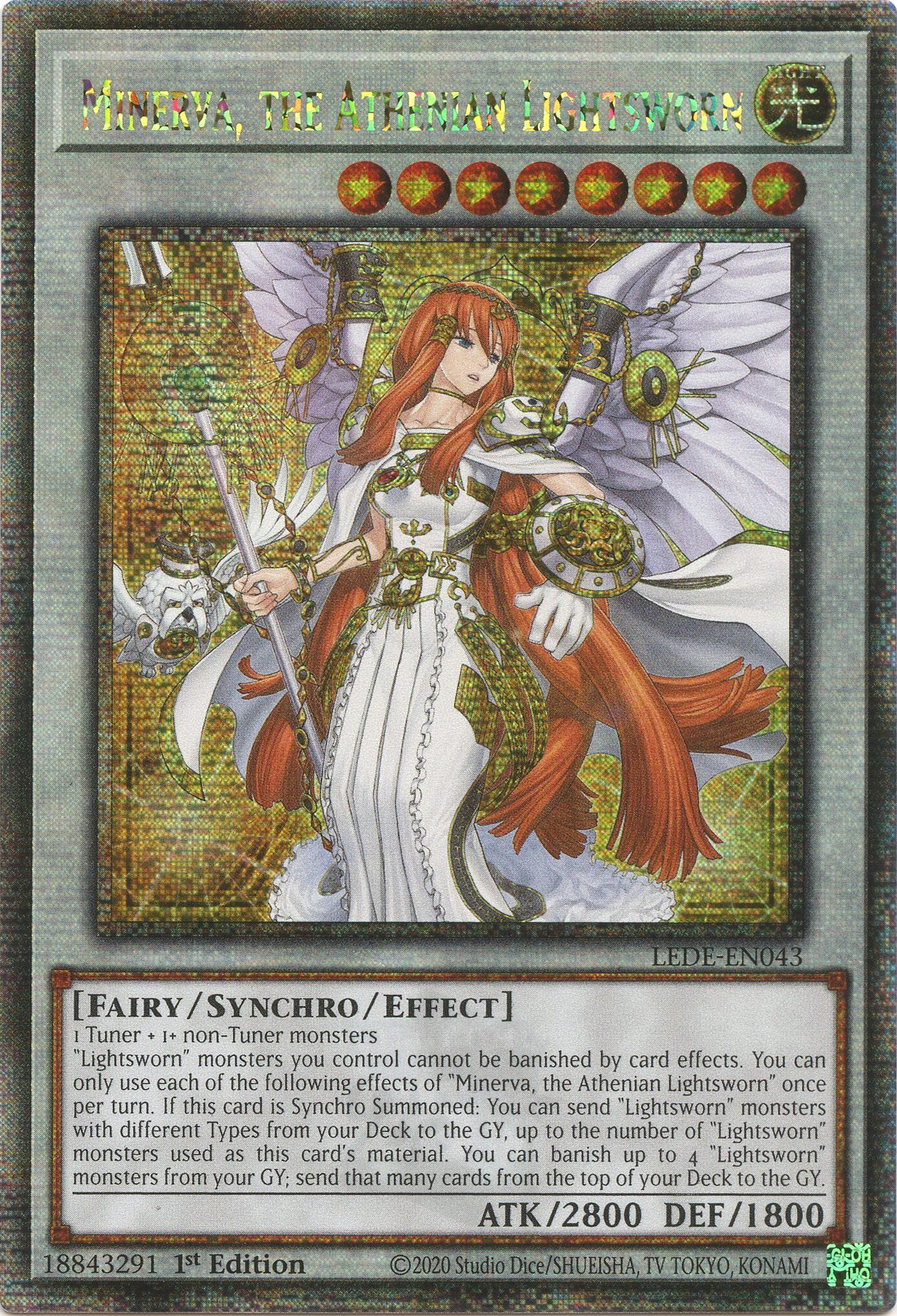 Minerva, the Athenian Lightsworn (Quarter Century Secret Rare) - Legacy ...