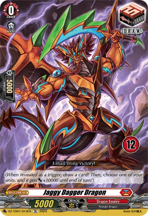 Jaggy Dagger Dragon (12) - DZ-TD01: Start Up Trial Deck "Dragon Empire" - Cardfight Vanguard
