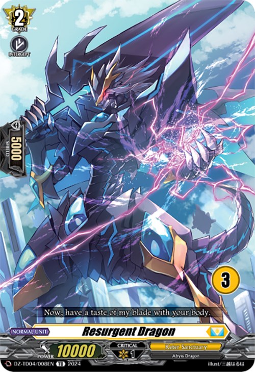 Resurgent Dragon (3) - DZ-TD04: Start Up Trial Deck "Keter Sanctuary" - Cardfight Vanguard