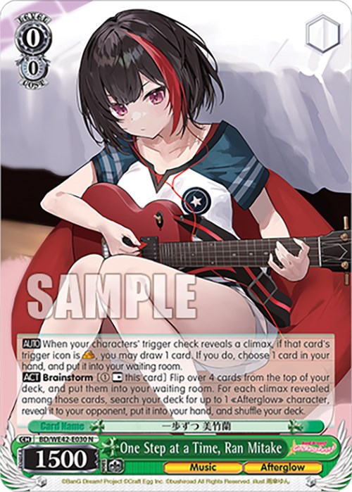 One Step at a Time, Ran Mitake - BanG Dream! Girls Band Party! Countdown Collection Premium ...