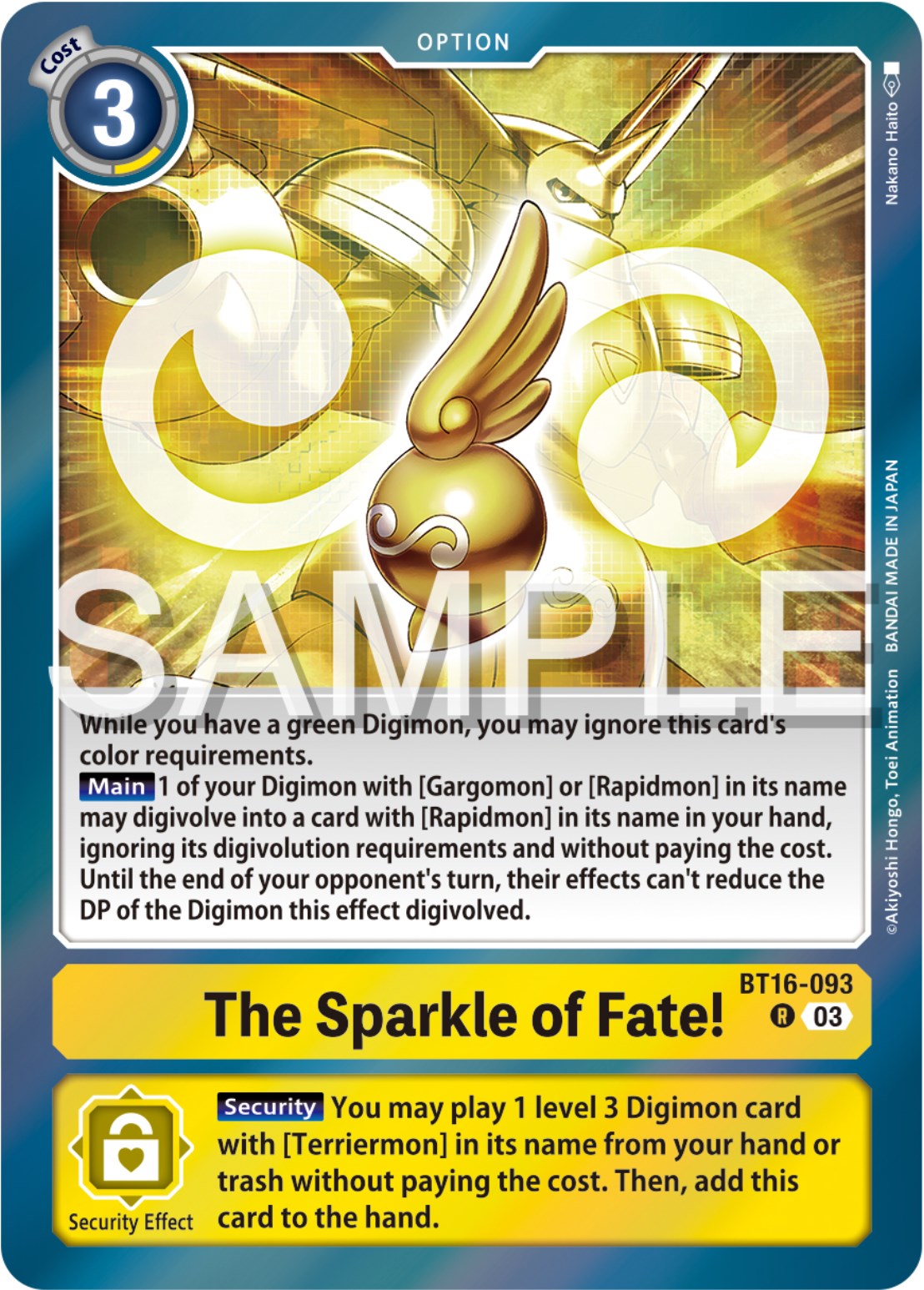 The Sparkle of Fate! - Beginning Observer - Digimon Card Game