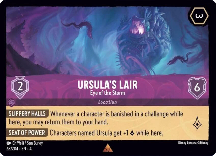 Ursula's Lair - Eye of the Storm - Ursula's Return - Disney Lorcana