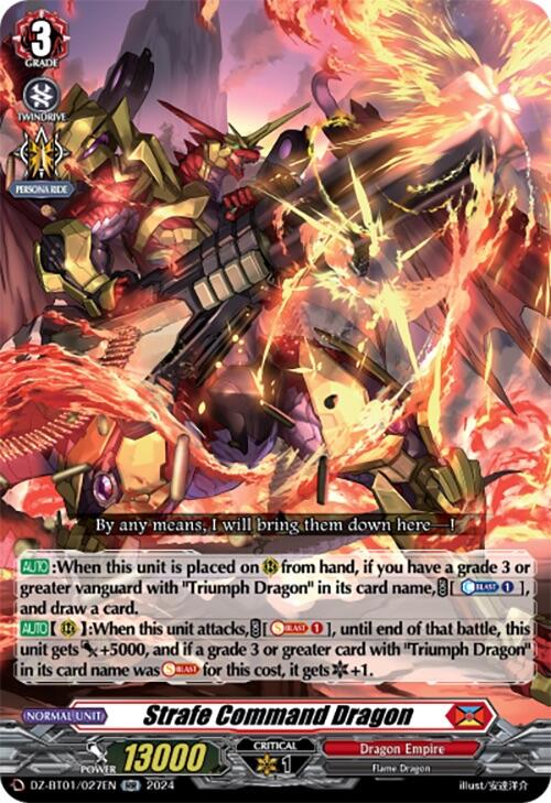 Strafe Command Dragon - Fated Clash - Cardfight Vanguard