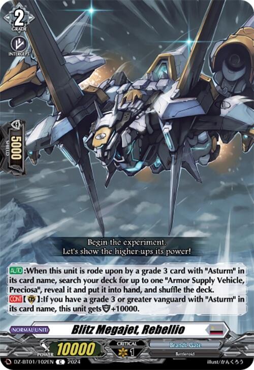 Blitz Megajet, Rebellio - Fated Clash - Cardfight Vanguard