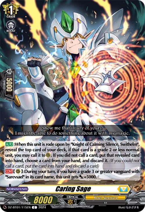 Caring Sage - Fated Clash - Cardfight Vanguard