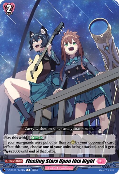 Fleeting Stars Upon this Night - Fated Clash - Cardfight Vanguard