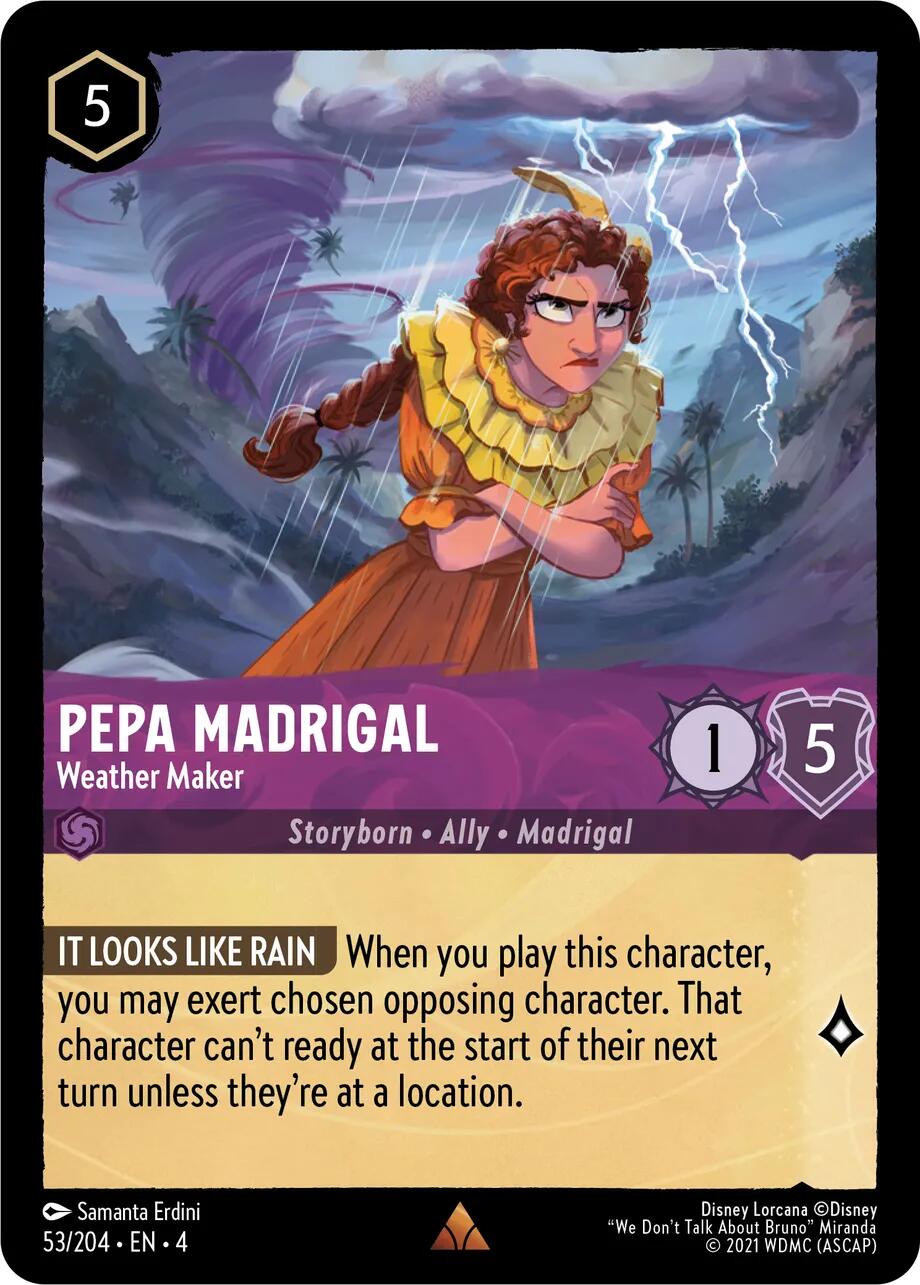 Pepa Madrigal - Weather Maker - Ursula's Return - Disney Lorcana