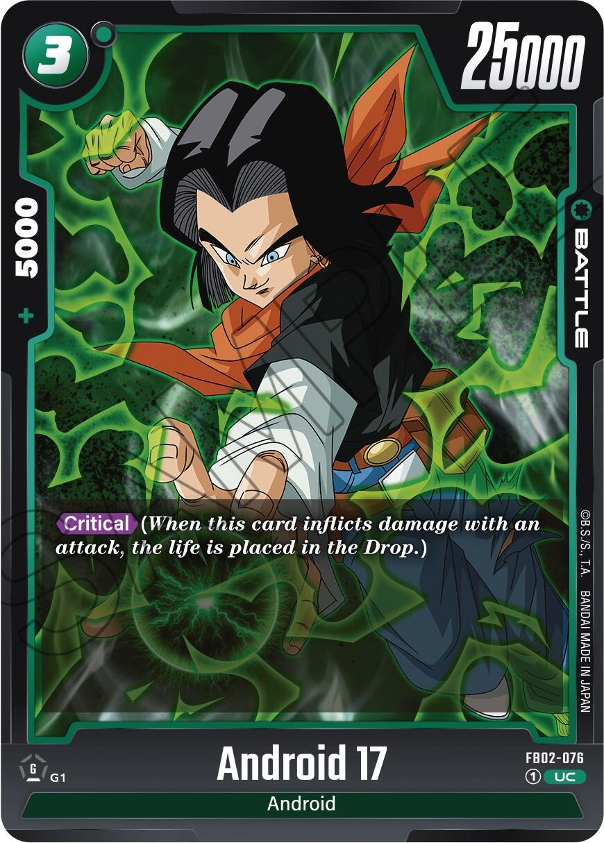 Android 17 - FB02-076 - Blazing Aura - Dragon Ball Super: Fusion World