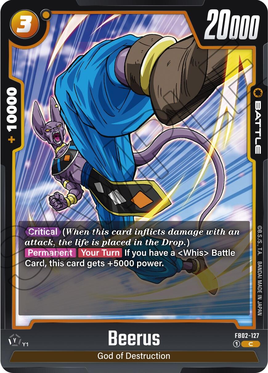Beerus - FB02-127 - Blazing Aura - Dragon Ball Super: Fusion World