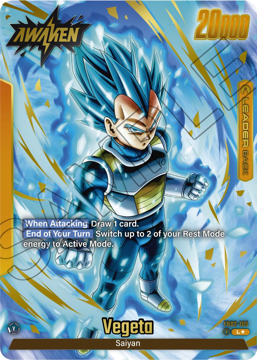 Vegeta - FB02-105 (Alternate Art) - Blazing Aura - Dragon Ball Super ...