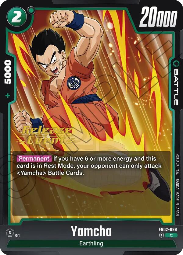 Yamcha - Blazing Aura Release Event Cards - Dragon Ball Super: Fusion World