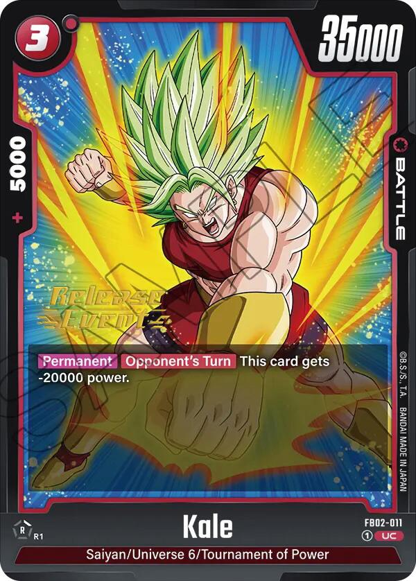 Kale - Blazing Aura Release Event Cards - Dragon Ball Super: Fusion World