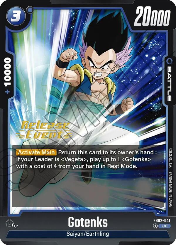 Gotenks - FB02-041 - Blazing Aura Release Event Cards - Dragon Ball Super: Fusion World