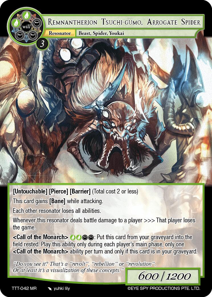 Remnantherion Tsuchi-Gumo, Arrogate Spider - Thoth of the Trinity ...