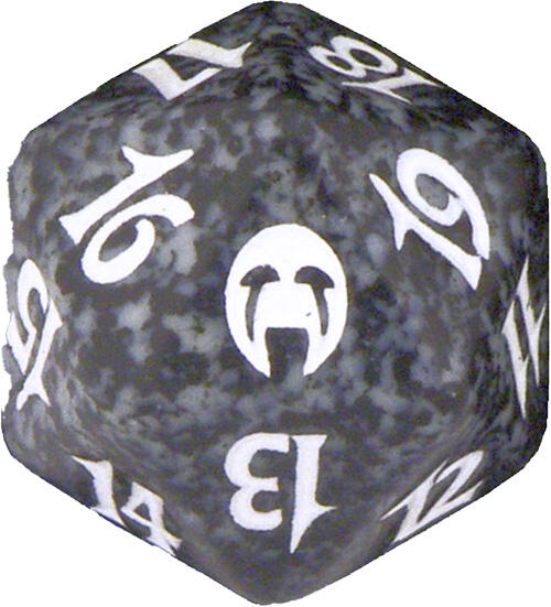 Apocolypse Spindown Die - Black - Wizards of the Coast Dice - Life Counters