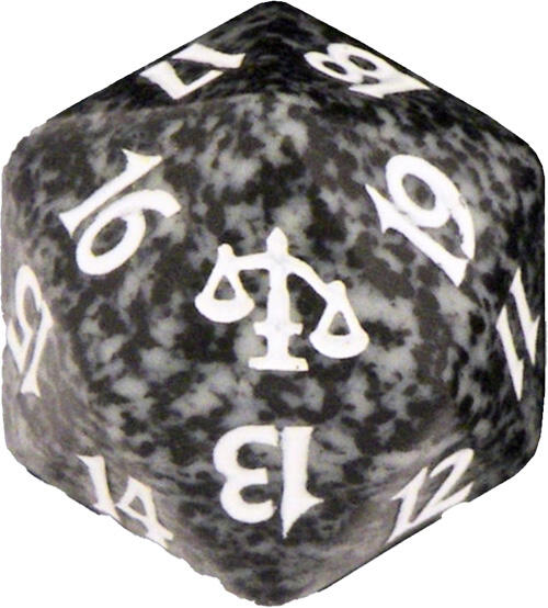 Judgment Spindown Die - Black - Wizards of the Coast Dice - Life Counters