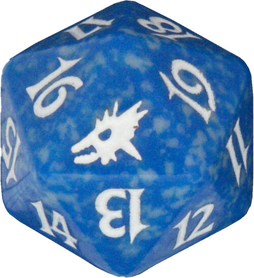 Scourge Spindown Die - Blue - Wizards of the Coast Dice - Life Counters