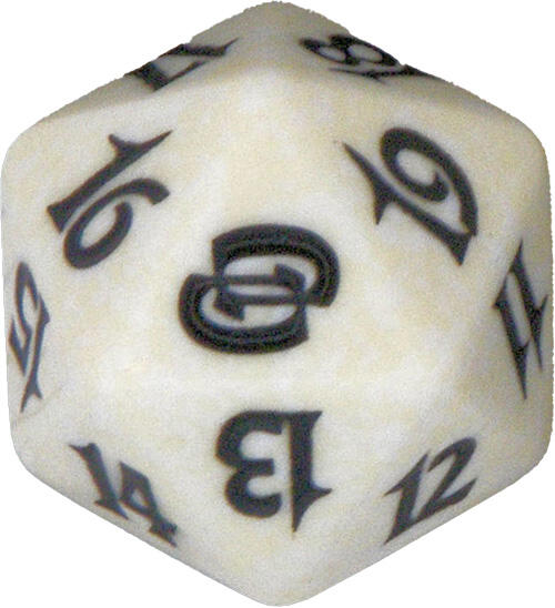 Planar Chaos Spindown Die - White - Wizards of the Coast Dice - Life ...