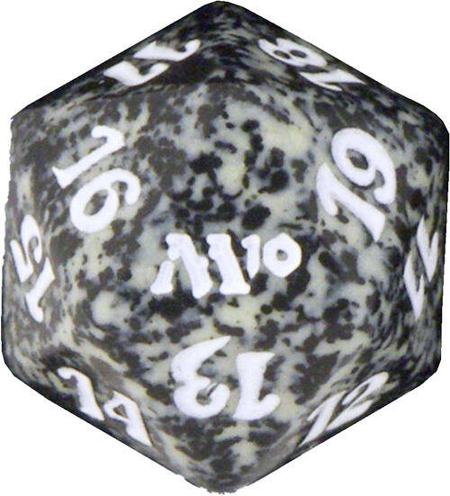 Magic 2010 (M10) Spindown Die - Black - Wizards of the Coast Dice ...