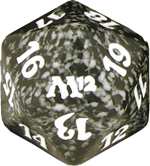 Magic 2012 (M12) Spindown Die - Black - Wizards of the Coast Dice ...